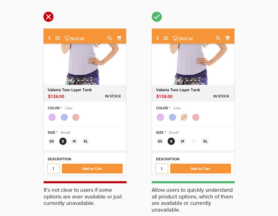 Mobile product page design & Customer Account Setup (with examples)