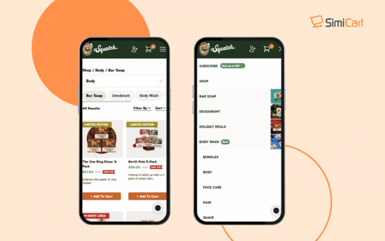 Mobile product page design & Customer Account Setup (with examples)
