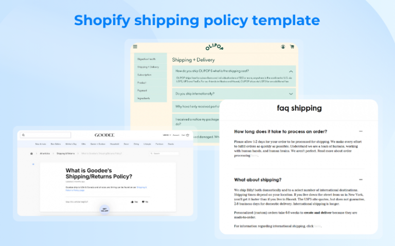 5+ Free Shopify shipping policy templates [Google docs]